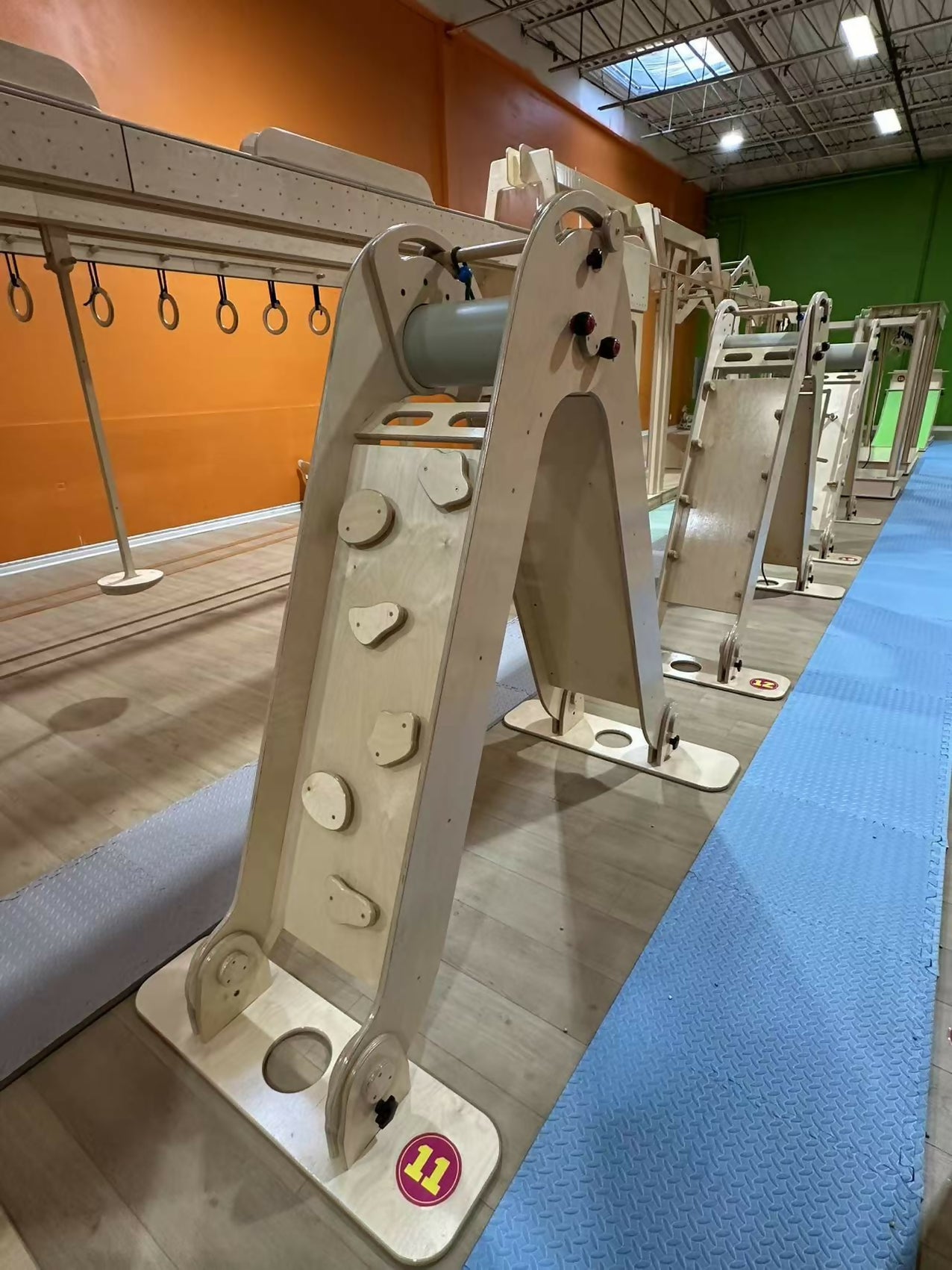 Wooden Indoor Climbing Ladder – Solid Birch Kids Gym — singclub