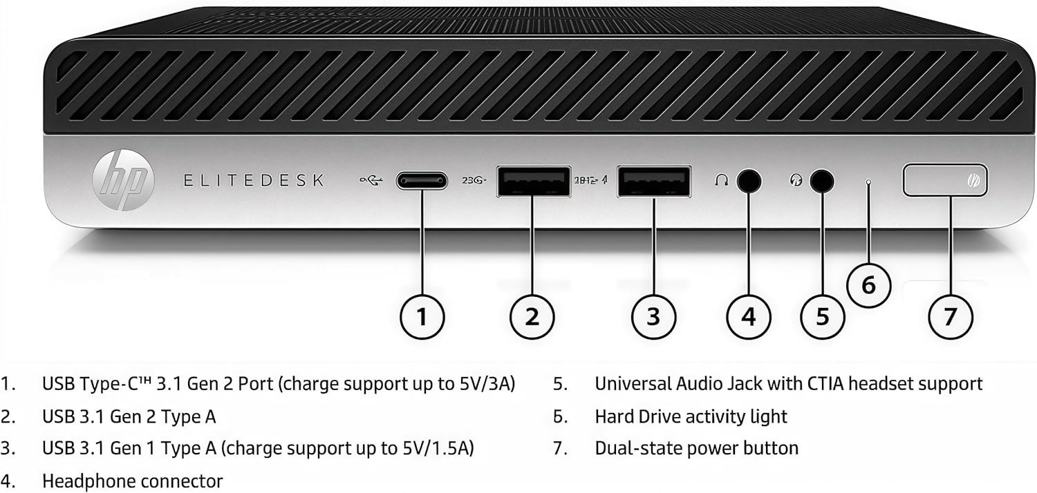 HP EliteDesk 800 G4 Mini PC (Refurbished) – i5, 16GB, 256GB SSD — singclub