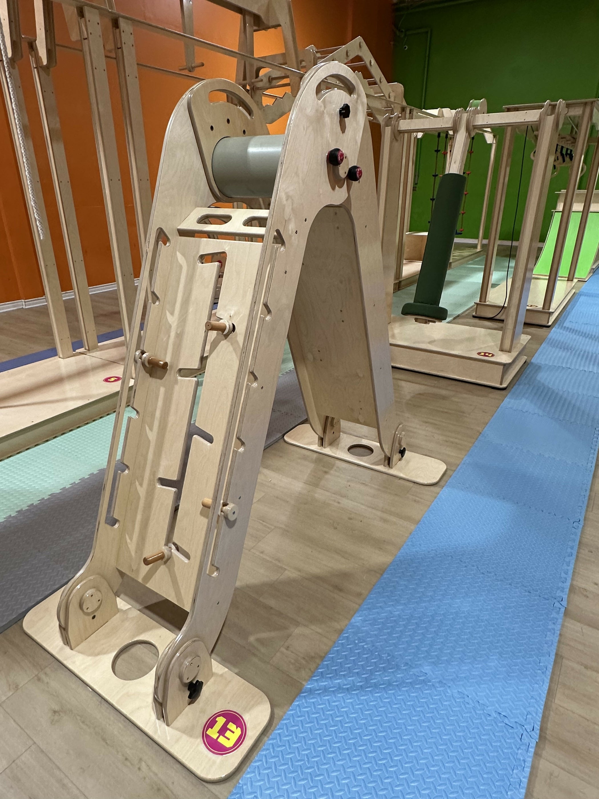 Wooden Indoor Climbing Ladder – Solid Birch Kids Gym — singclub