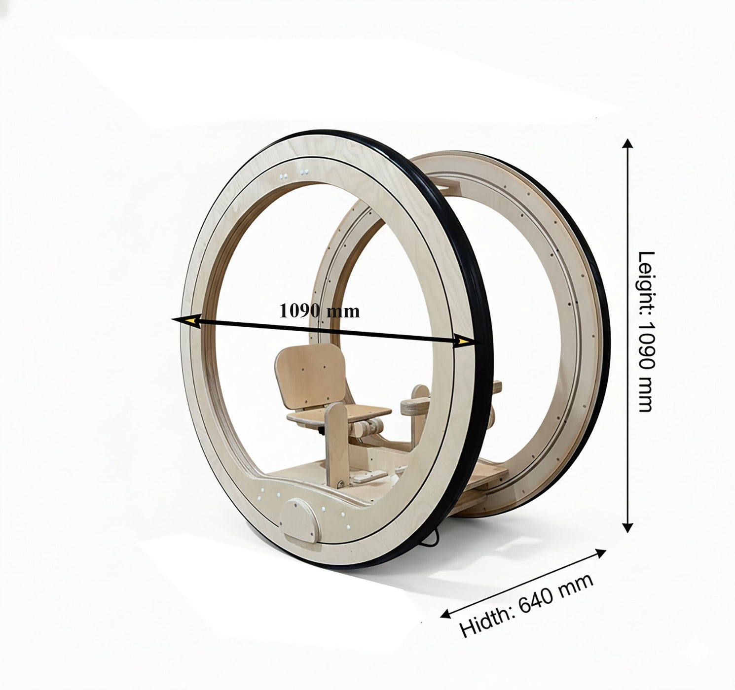 Wooden Kids Ride-On Rolling Wheel Cart – Indoor Balance Play Toy — singclub